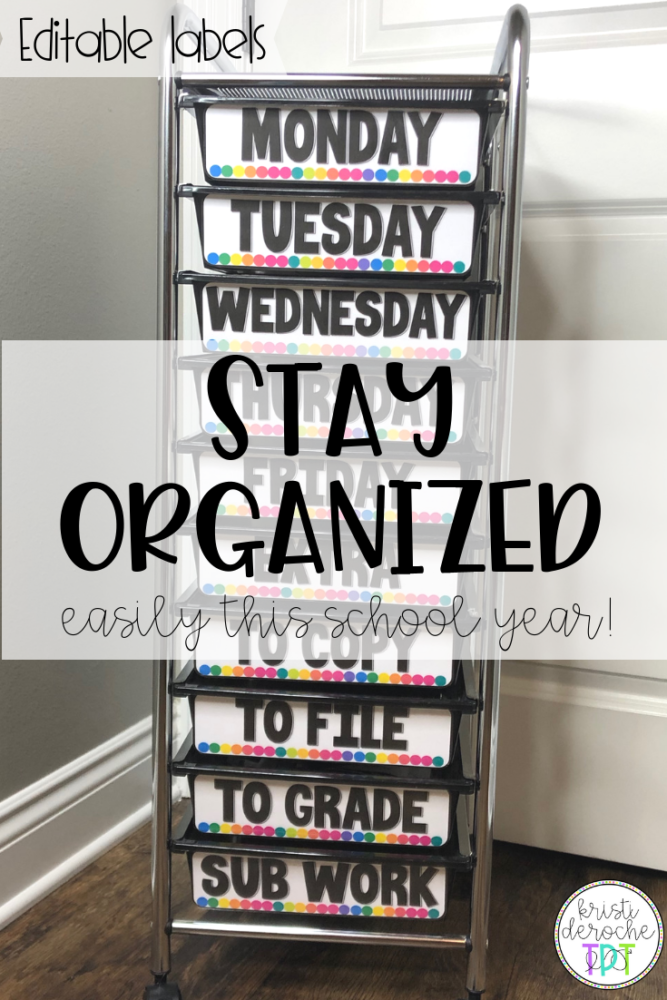 Organize your teacher life! - Kristi DeRoche Digitals