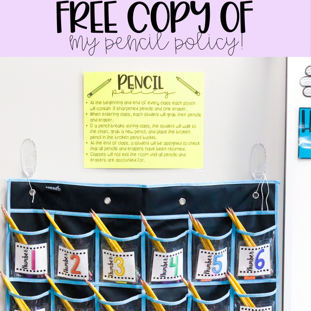 Never Stress Over Classroom Pencil Management - Kristi DeRoche Digitals