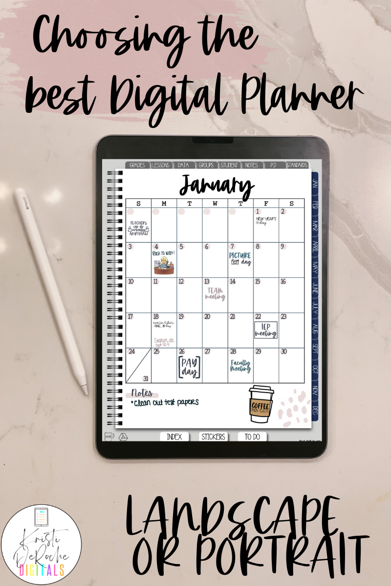 Choosing the best digital planner - Kristi DeRoche Digitals