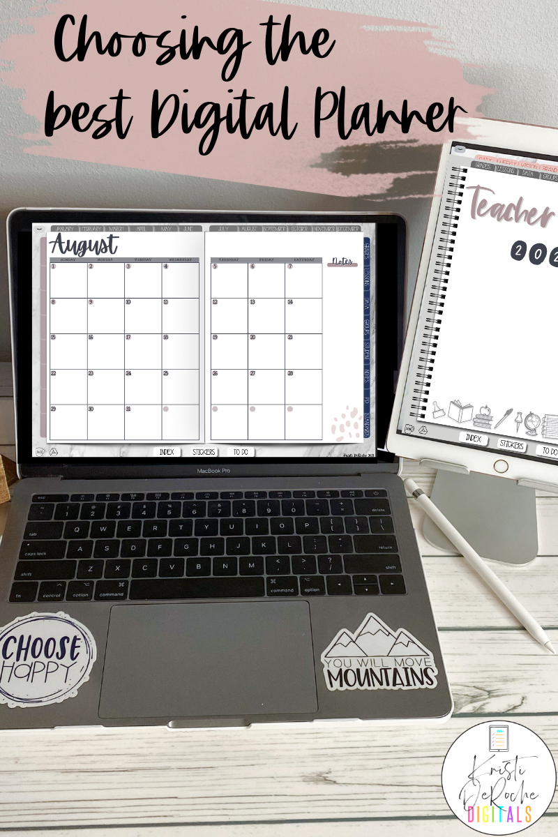 Choosing the best digital planner - Kristi DeRoche Digitals